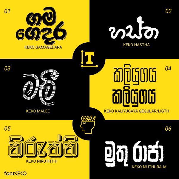KEKO 18 FONT COLLECTION - KEKOFONT