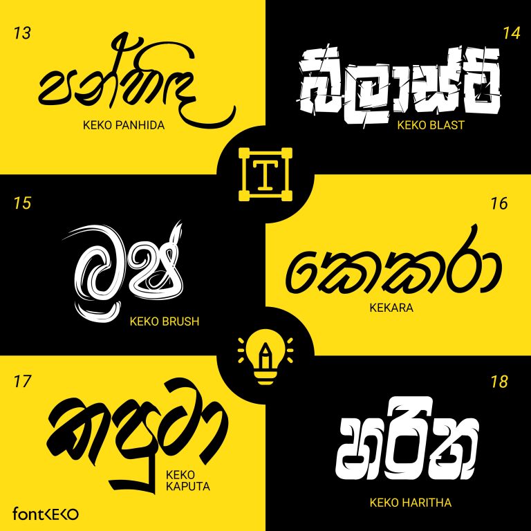 KEKO 18 FONT COLLECTION - KEKOFONT